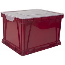 Storex Storage and Filing Cube, School Red (Case of 3) | OfficeSupply.com