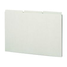 Smead Blank Pressboard File Guides, Legal Size, 100% Recycled, Gray ...