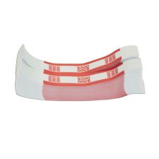 PAP-R Currency Straps, Red, $500, Pack Of 1,000 | OfficeSupply.com