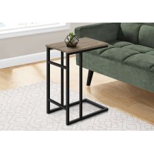 Accent Table, C-shaped, End, Side, Snack, Living Room, Bedroom, Brown ...
