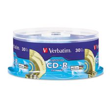 Verbatim CD-R, 80MIN, 700MB, 52X, LightScribe, Gold Surface, 30pk ...