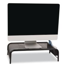 Mind Reader Metal Mesh Monitor Stand, For Up to 24" Monitors, 19" x 10. ...