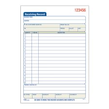 Adams Carbonless 2-Part Receiving Record Book, 5 9/16" x 8 7/16", Book ...