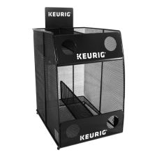 Keurig K-Cup Pod Wire Mesh Display Rack 4-Sleeve, 11 x 14 x 15.4, Black ...