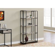Bookshelf, Bookcase, Etagere, 5 Tier, 60"H, Office, Bedroom, Brown ...