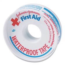Johnson & Johnson Waterproof-Adhesive First Aid Tape, 1" Core, 0.5" x ...