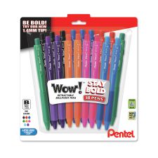 Pentel Wow! Retractable Ballpoint Pens 1.4mm 18/Pkg | OfficeSupply.com