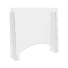 deflecto Counter Top Barrier with Pass Thru, 27" x 6" x 23.75 ...