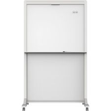 Quartet Motion Magnetic Dual Track Mobile Dry-Erase Whiteboard Easel ...