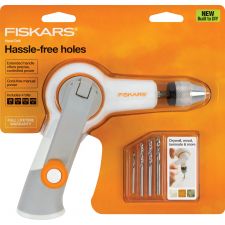 Fiskars Built to DIY Precision Hand Drill W/4 Bits | OfficeSupply.com