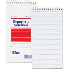 TOPS Reporter's Notebooks, 4" 8", 1 Subject, Gregg Ruled, 70 Sheets ...
