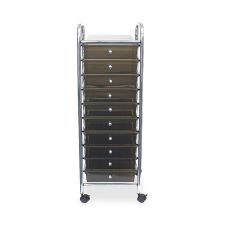 Advantus 10-Drawer Organizer With Casters, 37 1/2"H x 15 1/2"W x 13"D ...