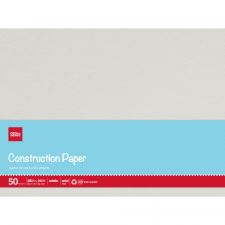 Construction Paper, 18" x 24", 100% Recycled, Stone White, Pack Of 50 ...