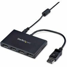 StarTech.com 4-Port DisplayPort 1.2 Splitter, DisplayPort to 4x DP Multi-Monitor Adapter, Quad ...