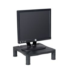 Kelly Monitor/Printer Stand, 4"H x 13 1/2"W x 13 1/4"D, Black ...