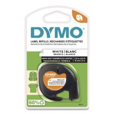 DYMO LetraTag Fabric Iron-On Labels, 0.5" x 6.5 ft, White ...