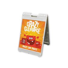 Full Color A-Frame with Two Corrugated Signs, 28 x 22 , (2 signs, print ...