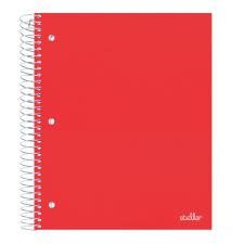 Stellar Poly Notebook, 8-1/2" x 11", 3 Subject, College Ruled, 150 ...