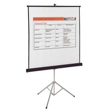 Quartet Portable Tripod Projection Screen, 70" x 70" | OfficeSupply.com