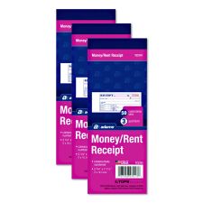 Adams Multipart Money/Rent Receipt Book, Three-Part Carbonless, 6.69 x ...