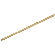 Globe Commercial Products Threaded Wood Broom Handle, 60", Brown ...