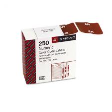 XLCC Color Labels, Number 5, 1-1/2 x 2, Brown, 250/Box | OfficeSupply.com