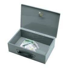 Sparco All-Steel Key Lock Fire-Retardant Cash Box, 12 3/4" x 8 1/4" x 3 ...