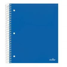 Stellar Poly Notebook, 8-1/2" x 11", 5 Subject, College Ruled, 200 ...