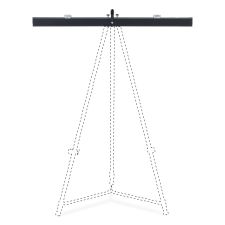 Lorell Telescoping Easel Pad Holder - 27.9" Length - Aluminum - Black ...