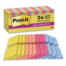 Post-it Notes Super Sticky Note Pads in Summer Joy Collection Colors, 3 ...