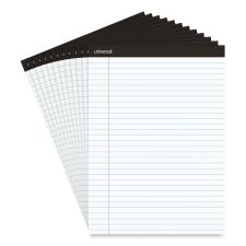 Universal Premium Ruled Writing Pads with Heavy-Duty Back, Black ...