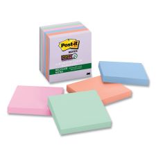 Post-it Notes Super Sticky Recycled Notes in Wanderlust Pastels ...