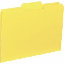 Business Source 1/3 Tab Cut Letter Top Tab File Folders - 8 1/2" x 11 ...