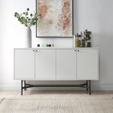 Richmond 58" Wide Rectangular Buffet Table in White | OfficeSupply.com
