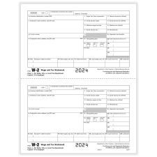 ComplyRight W-2 Tax Forms, 2-Up, Employer's Copy D and/or State, City ...