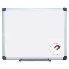 MasterVision Value Lacquered Steel Magnetic Dry Erase Board, 24" x 36 ...