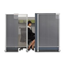 Quartet Workstation Privacy Screen, Silver | OfficeSupply.com