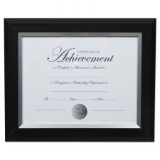 DAX 2-Tone Document Frame, 8.5 x 11 Insert, Black/Silver Frame ...