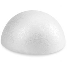 Smooth Styrofoam Half Ball 3.25" - NOTM519926 | OfficeSupply.com