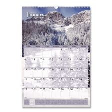 AT-A-GLANCE Scenic Monthly Wall Calendar, Landscape Photography, 15.5 x ...