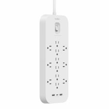 Belkin 12-Outlet Surge Protector Power Strip w/ 12 AC Outlets, 1 USB-C ...
