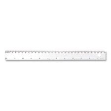 Westcott Transparent Shatter-Resistant Plastic Ruler, Standard/Metric ...