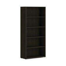 HON Mod Bookcase | 5 Shelves | 30"W | Java Oak Finish | OfficeSupply.com