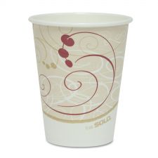 Dart Paper Hot Cups in Symphony Design, 8 oz, Beige, 50/Pack ...