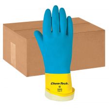 MCR Safety Chem-Tech Latex Gloves, Large, Box Of 12 | OfficeSupply.com