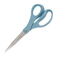 Fiskars Office Scissors, 8", Pointed, Blue | OfficeSupply.com