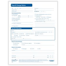 ComplyRight Payroll Change Notice, Pack of 50 | OfficeSupply.com