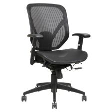 Lorell Executive Synchro Tilt Mesh Mid-back Office Chair | OfficeSupply.com