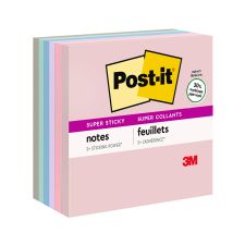 Post-it Recycled Super Sticky Notes - Wanderlust Pastels Color ...