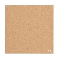 U Brands Unframed Cork Bulletin Board, 14" x 14", Natural ...